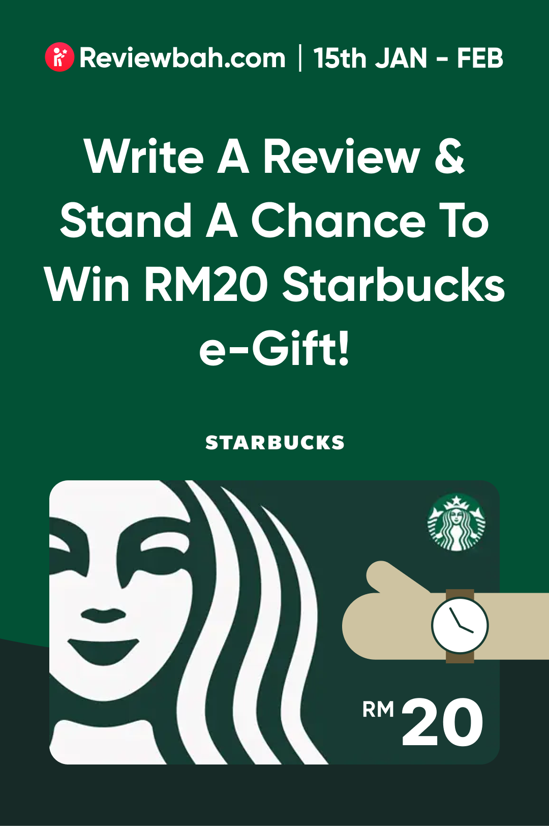 Review & Win RM20 Starbuck eGift Voucher