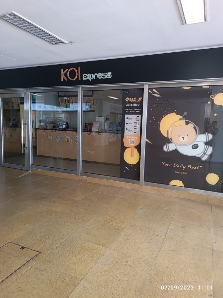 Koi @ Bukit Gombak MRT Station, Singapore | Milk Tea | Reviewbah